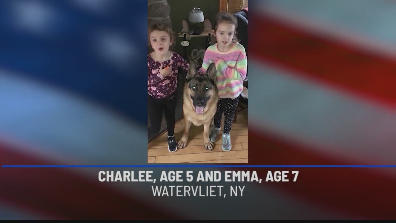 Charlee and Emma give us our daily Pledge of Allegiance! – NEWS10 ABC