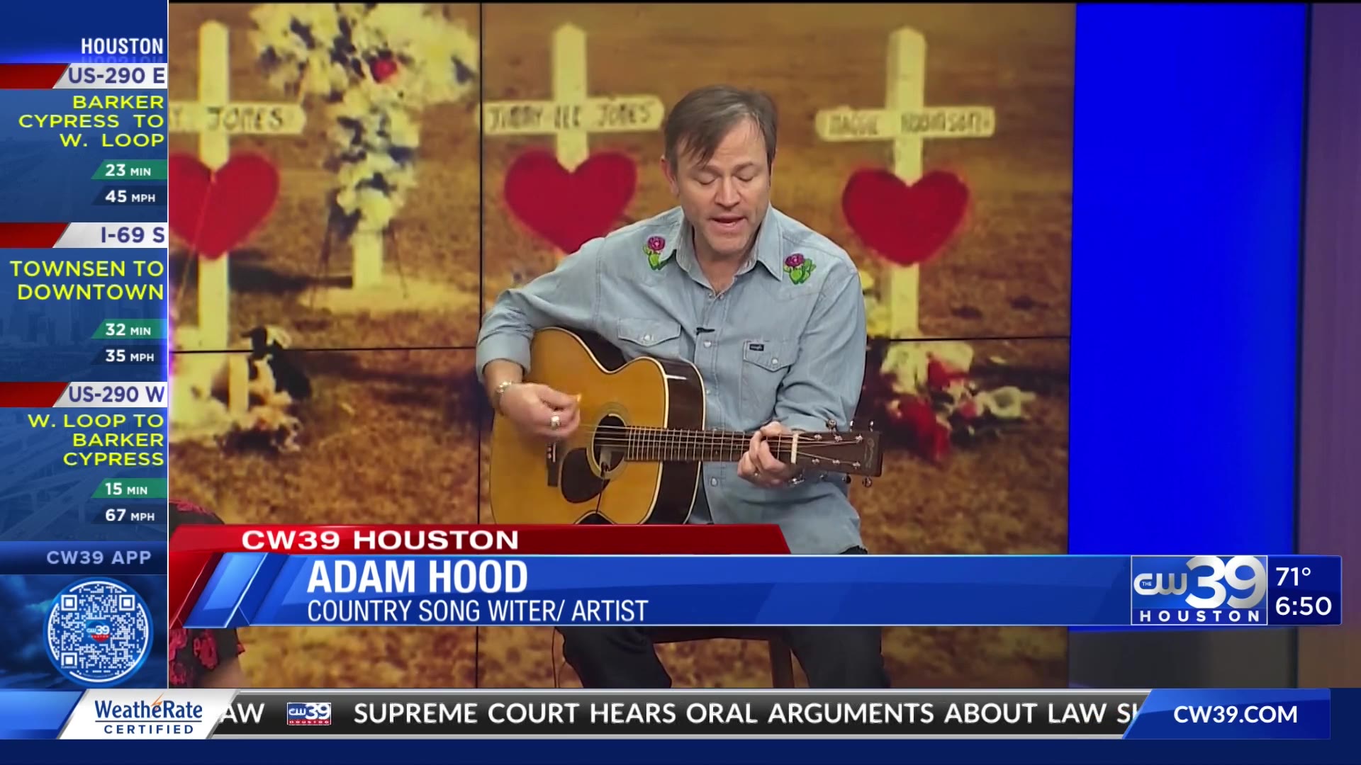 Meteorologist Carrigan Chauvin interviews country star Adam Hood – CW39 ...