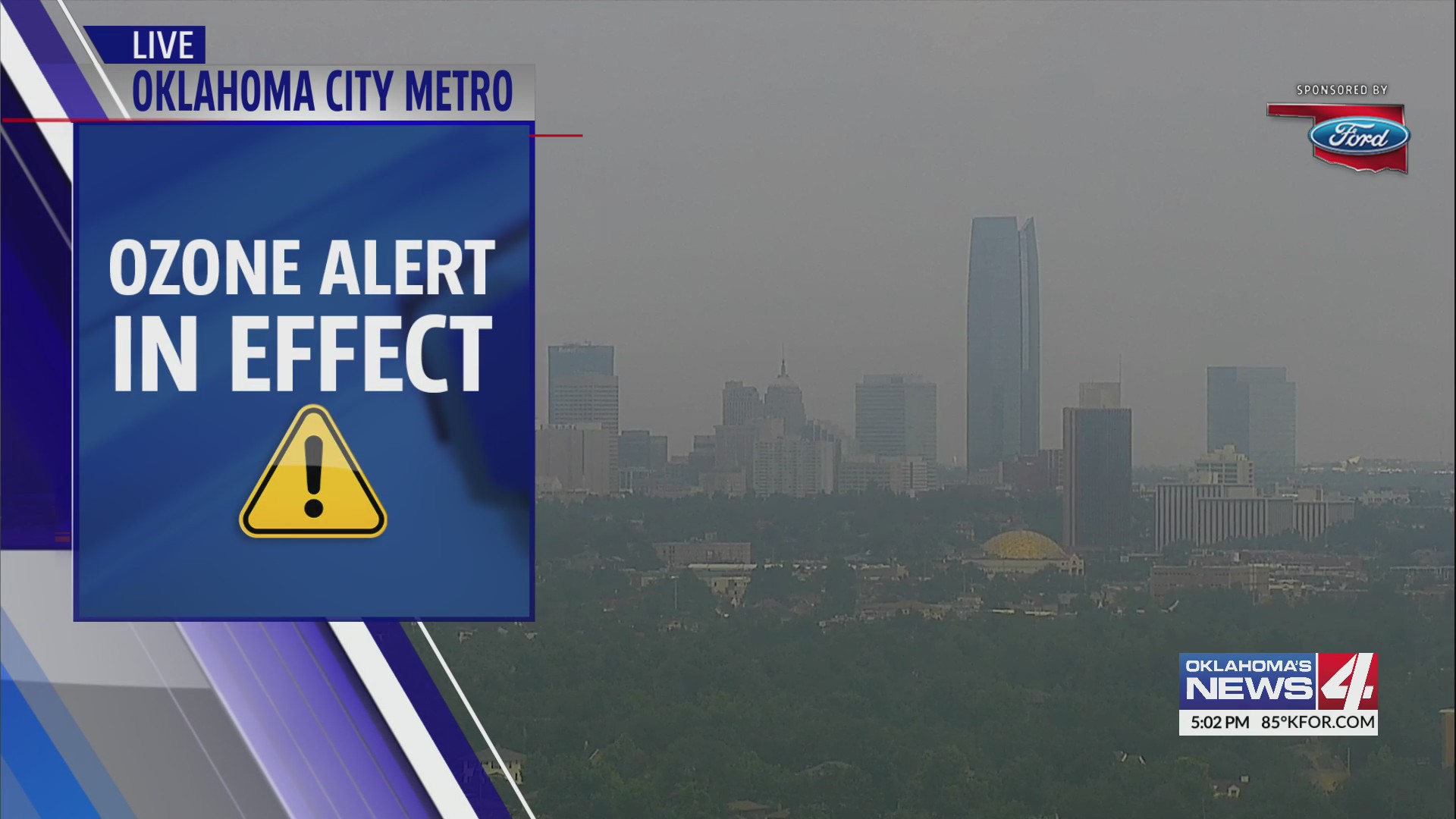 Ozone alert in effect for Oklahoma City metro – KFOR.com Oklahoma City