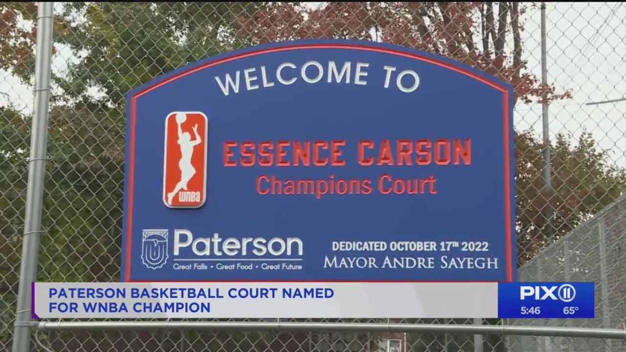 Paterson basketball court named for WNBA champion Essence Carson – PIX11