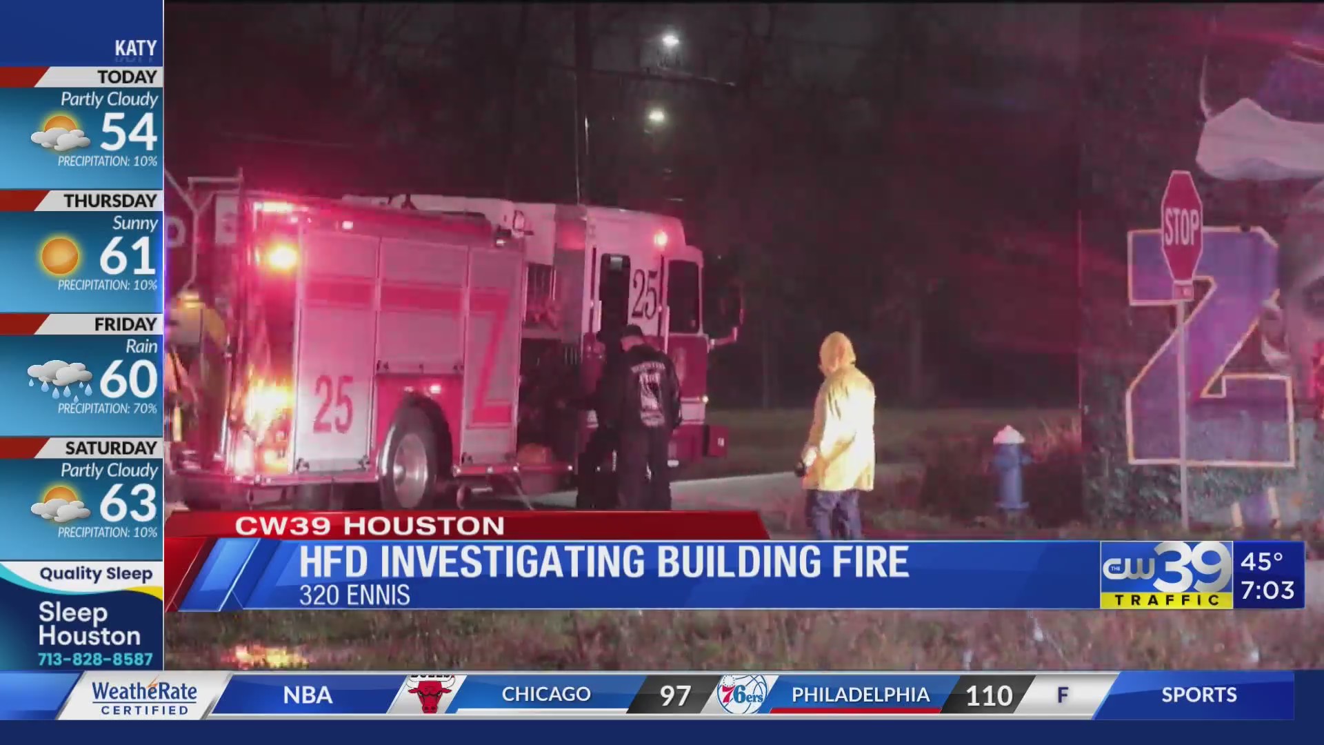 Houston Fire Department taps out vacant building fire on Ennis at ...