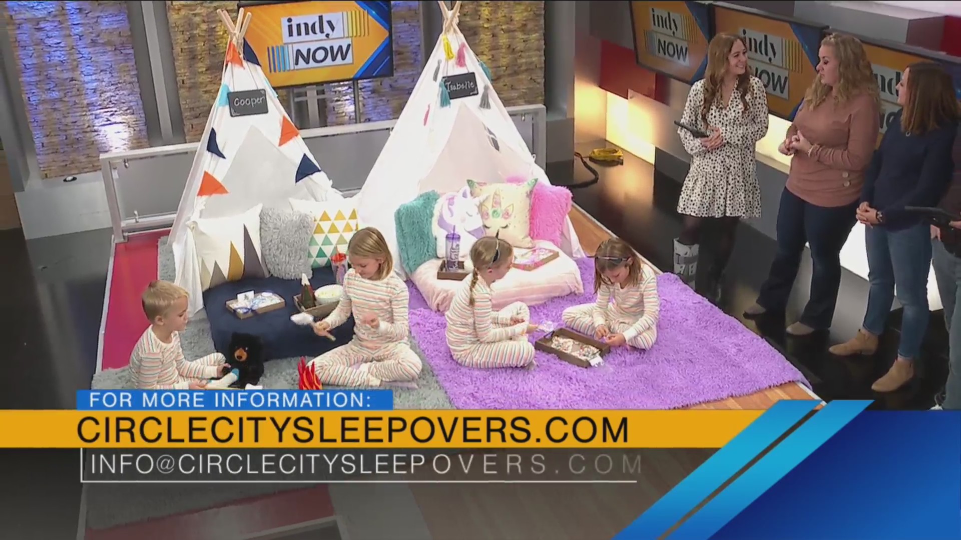 Pinterest-worthy sleepover party with Circle City Sleepovers – Fox 59