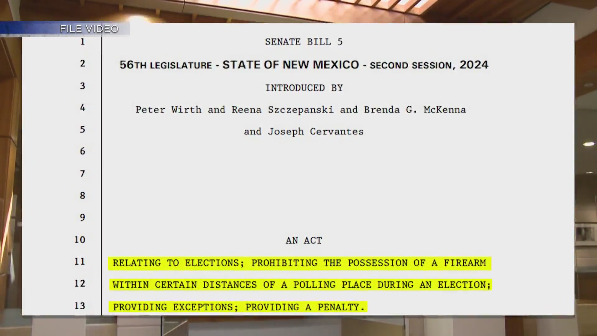 NM Senate passes bill that would ban guns at polling places – KRQE NEWS ...