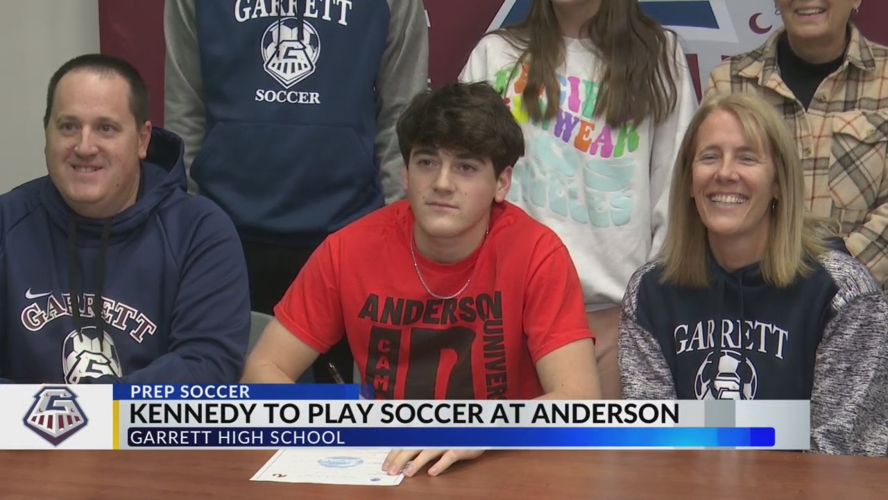 Garrett High School goalkeeper Braydon Kennedy signs with Anderson ...
