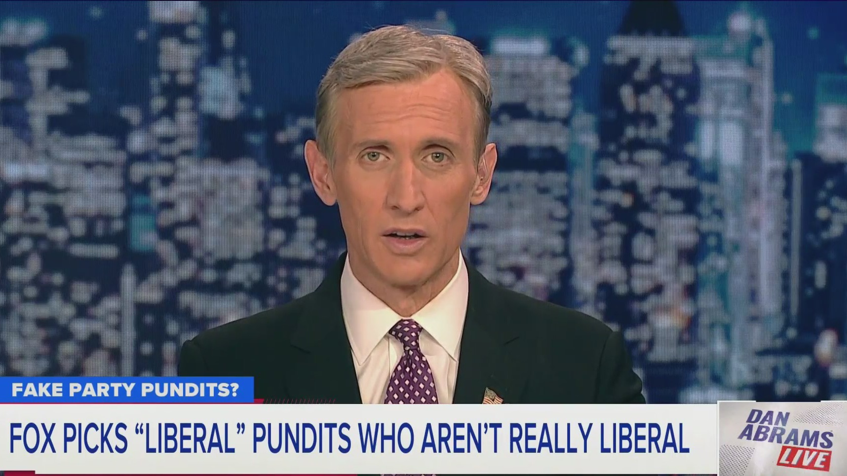 Partisan media outlets pick pundits who aren’t what they say Dan Abrams ...
