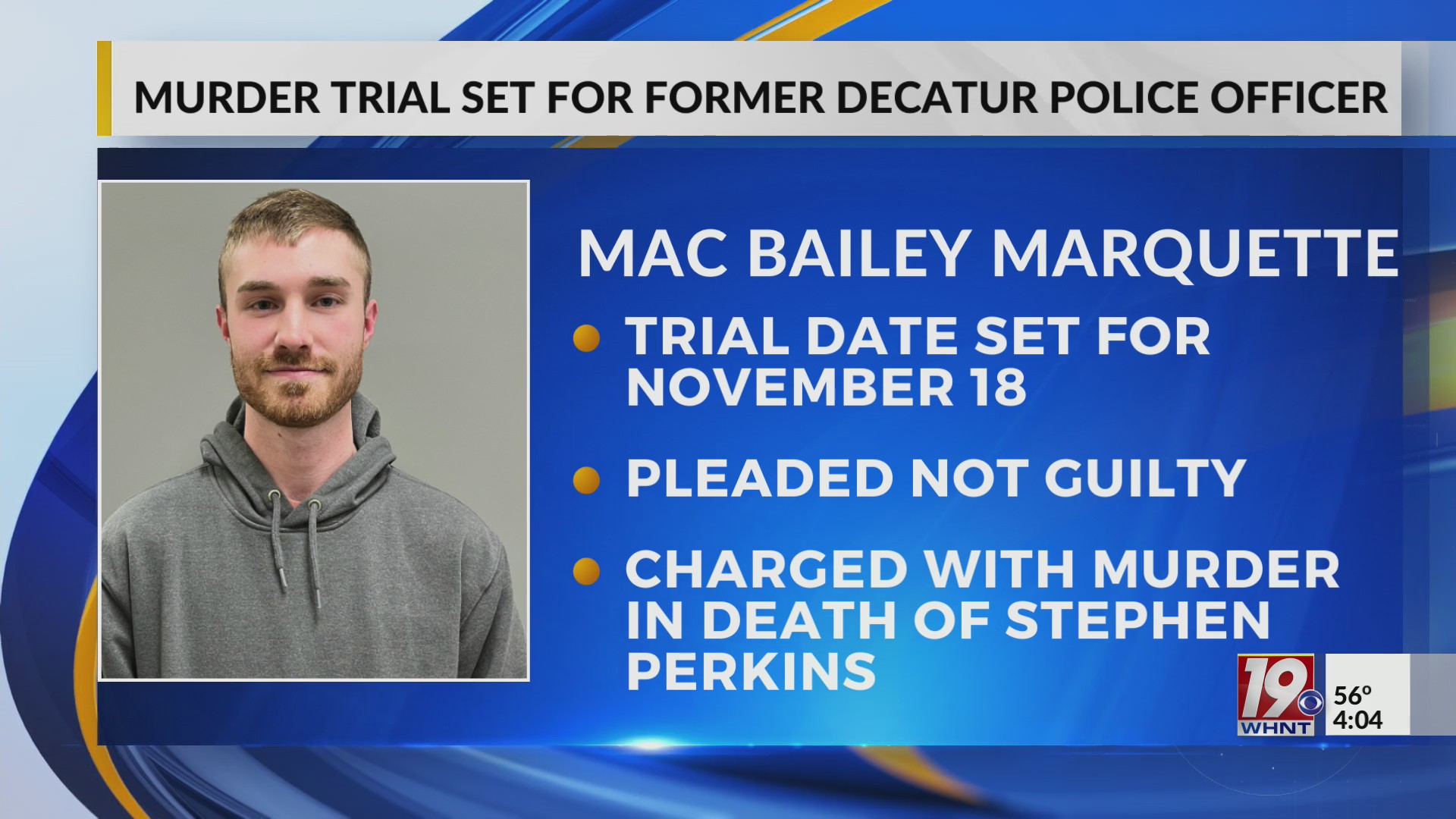 Murder Trial Set for Former Decatur Officer | Feb. 12, 2024 | News 19 ...