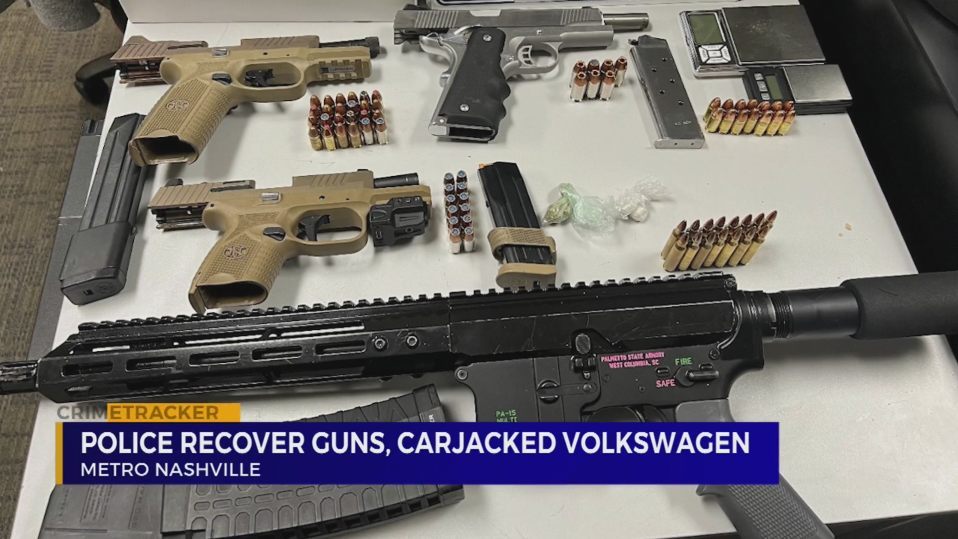 Metro police catch alleged carjacking suspect with multiple guns, drugs ...