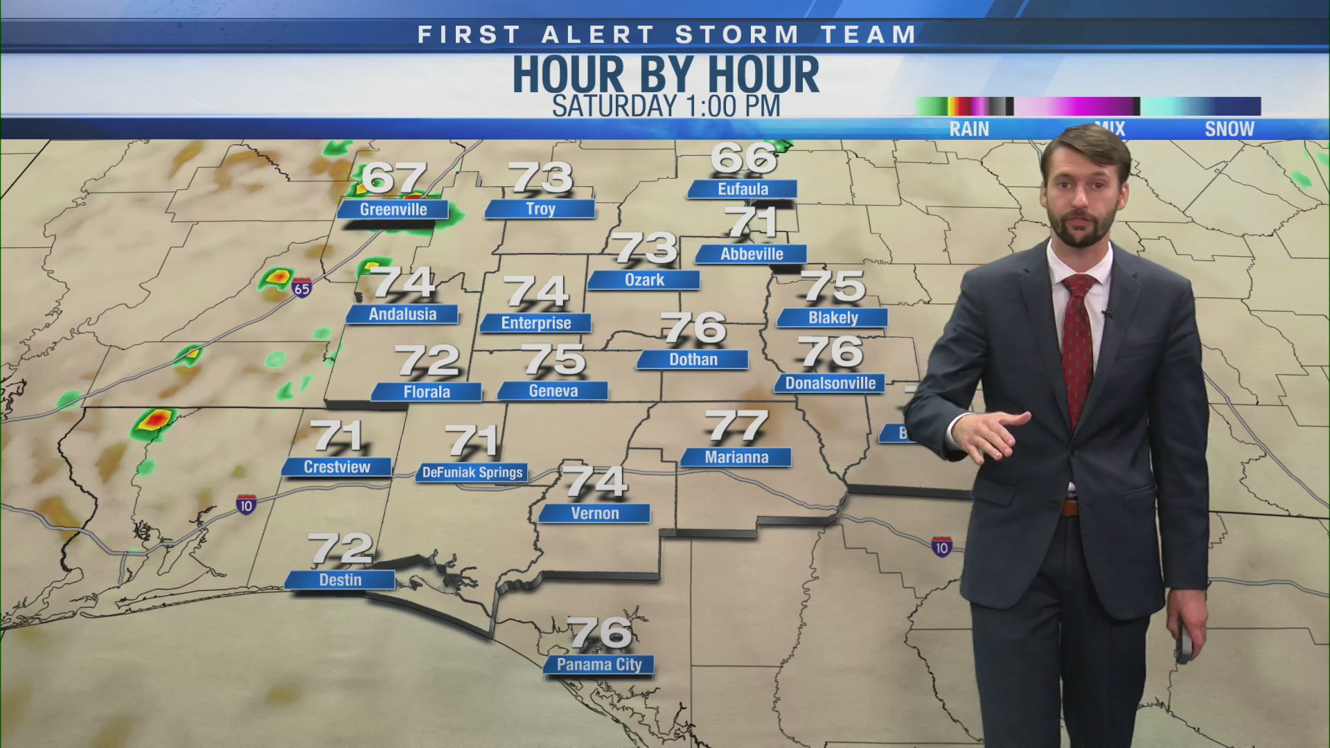 On a warming trend before rain moves in – WDHN – wdhn.com
