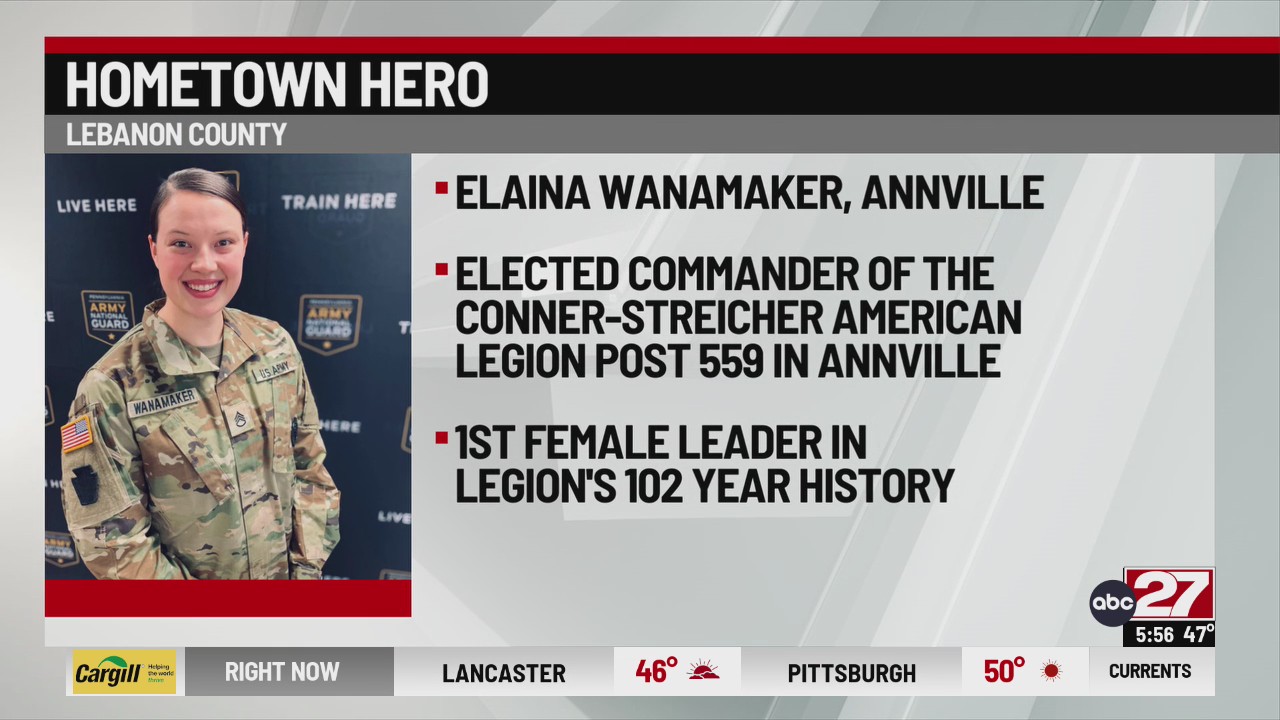 A Midstate American Legion Post selects first ever woman commander – ABC27