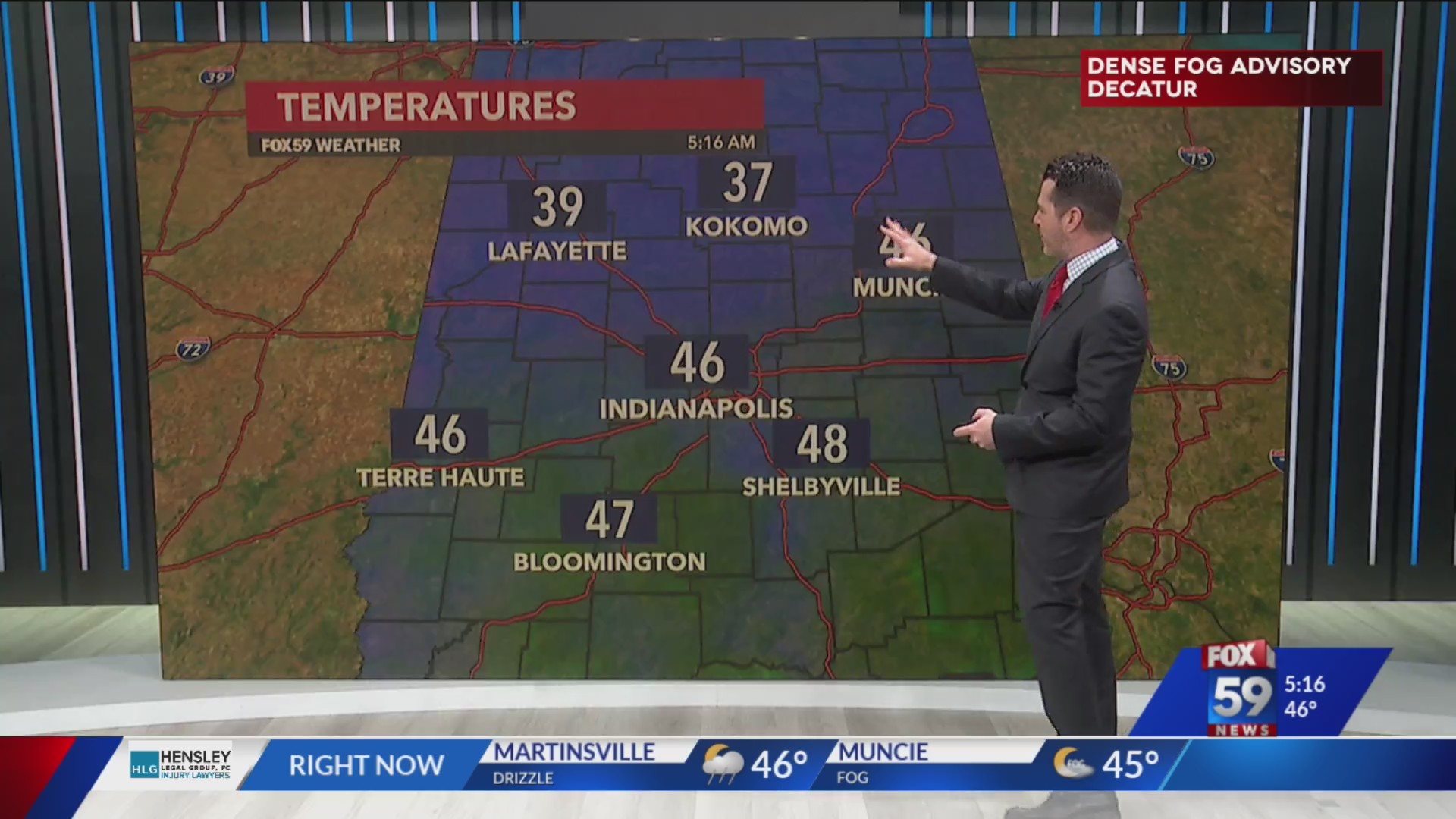 Heavy fog and more rain, milder temps ahead – Fox 59
