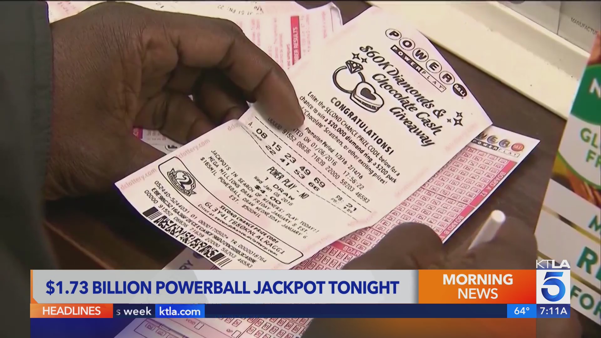 $1.73B Powerball jackpot 2nd-largest in history – KTLA