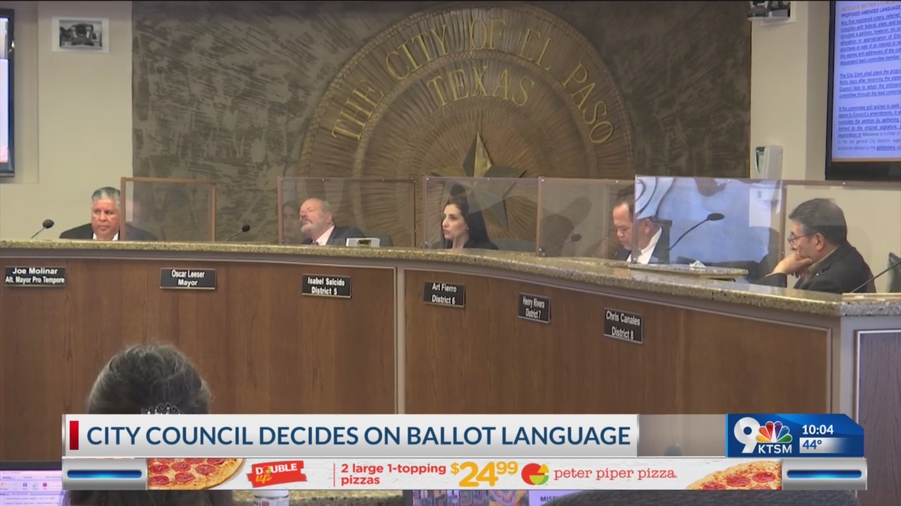 City Council discusses charter amendments that may appear on future city ballots – KTSM 9 News