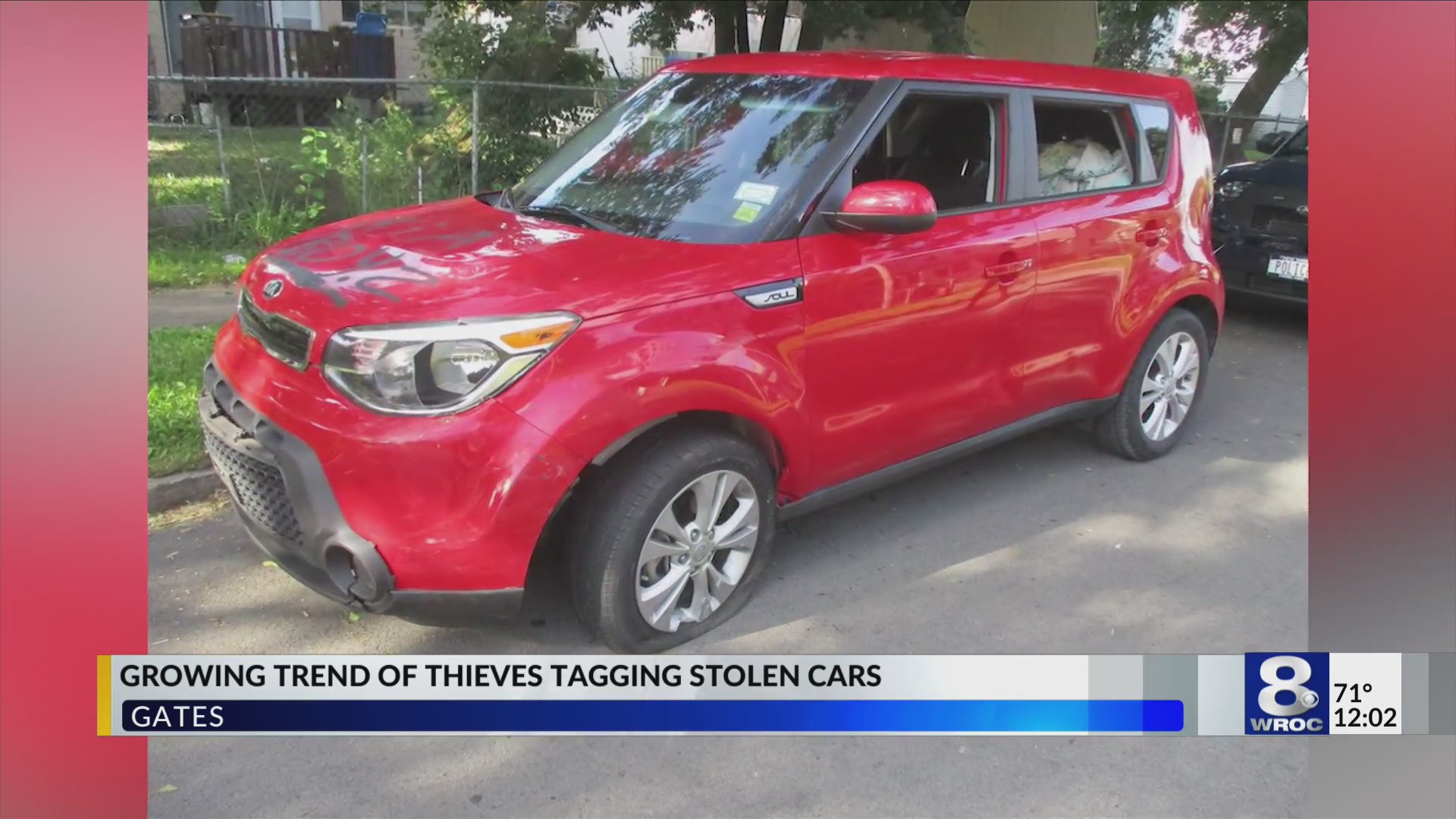 Gates PD: Stolen Kia found with spray painted message, ‘Kia Boyz ...