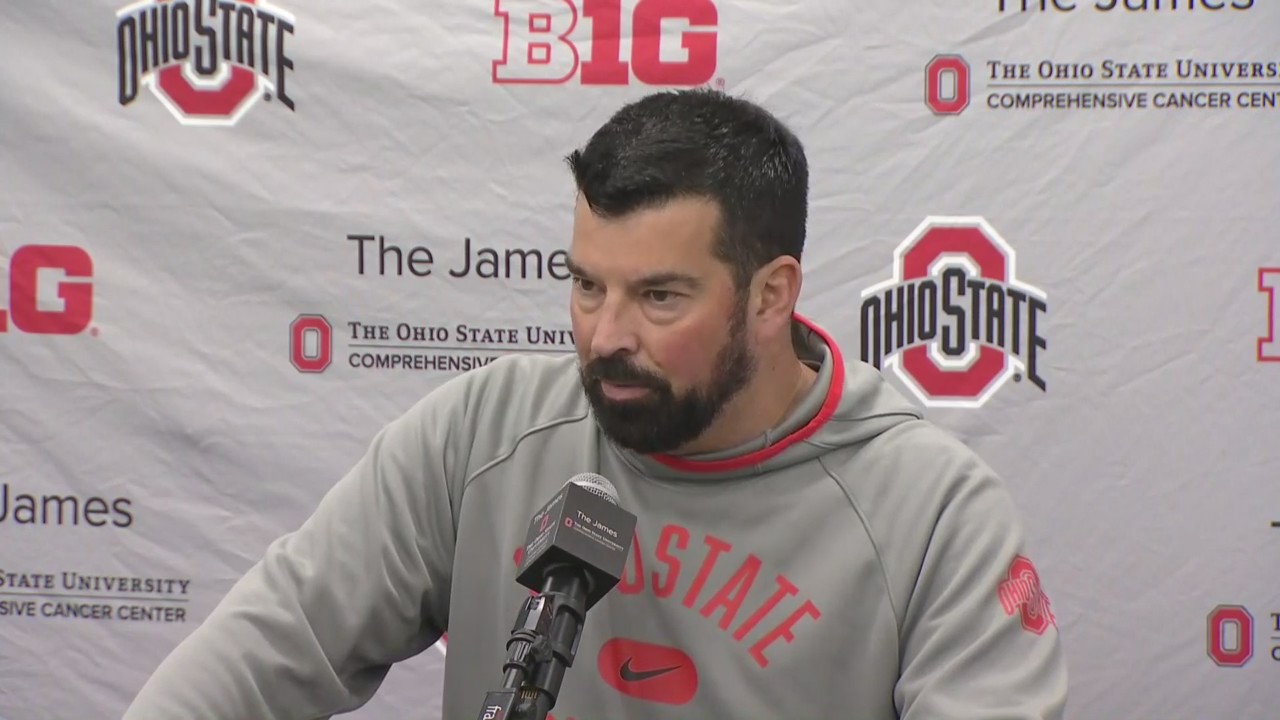 OSU football coach Ryan Day talks spring practice – NBC4 WCMH-TV
