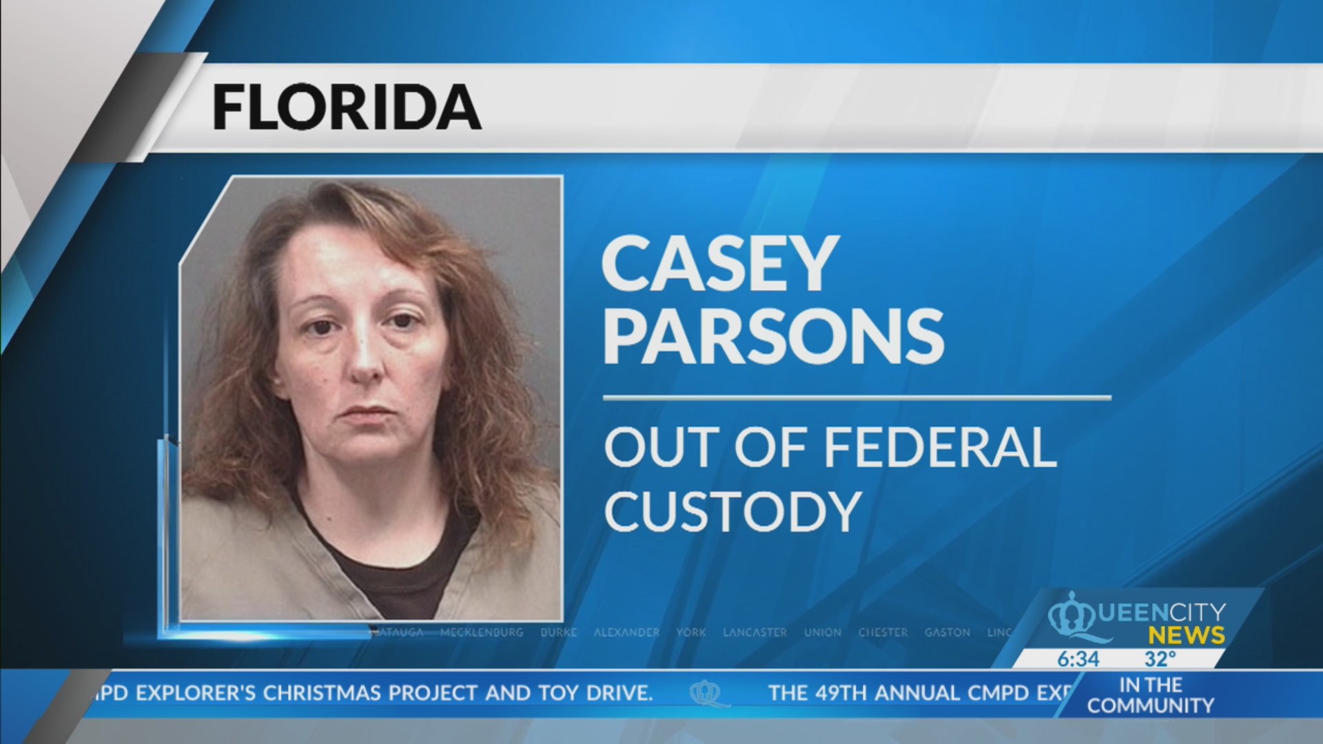 Casey Parsons out of federal custody: records – Queen City News
