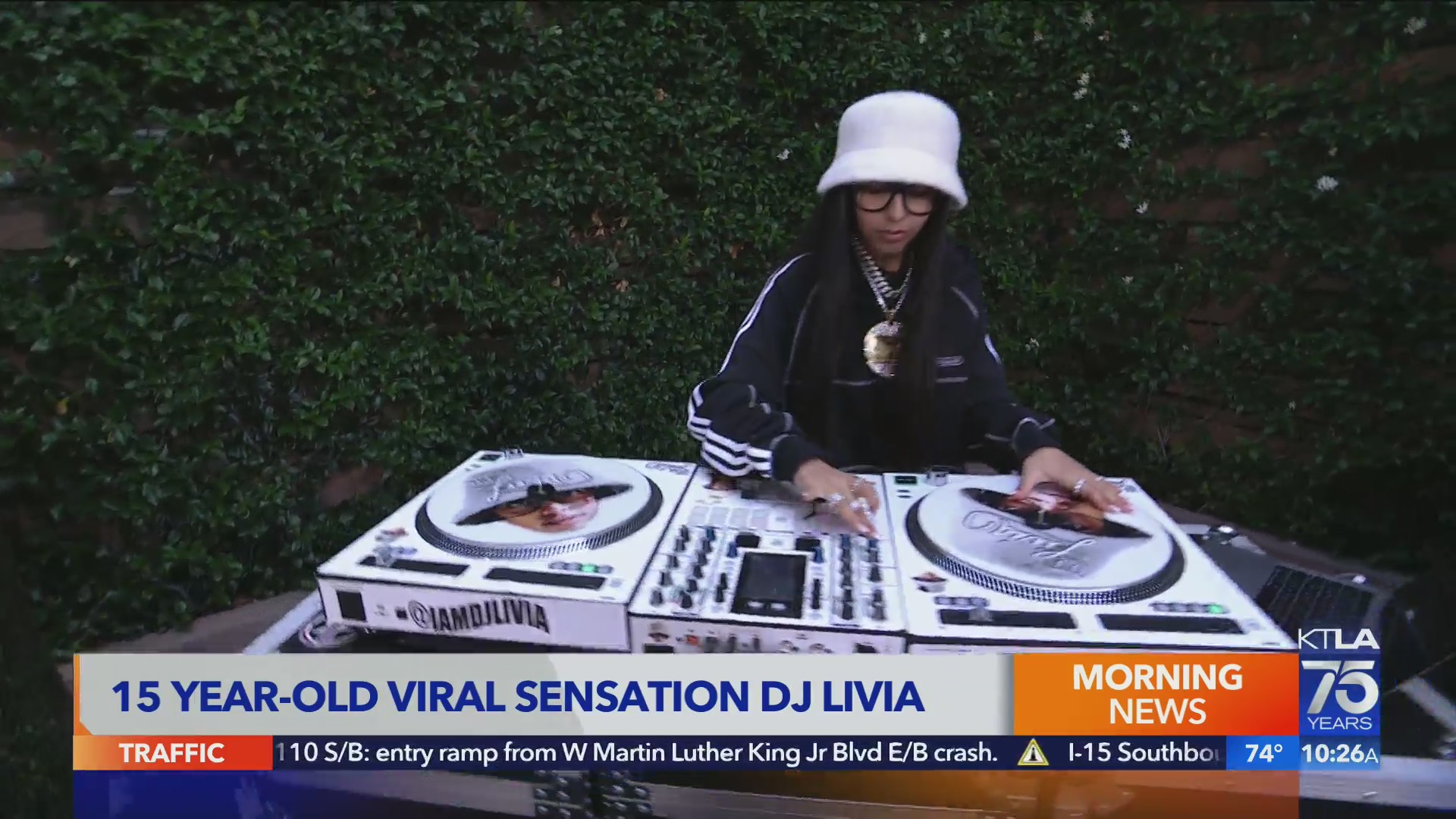 Viral sensation DJ Livia showcases her skills – KTLA