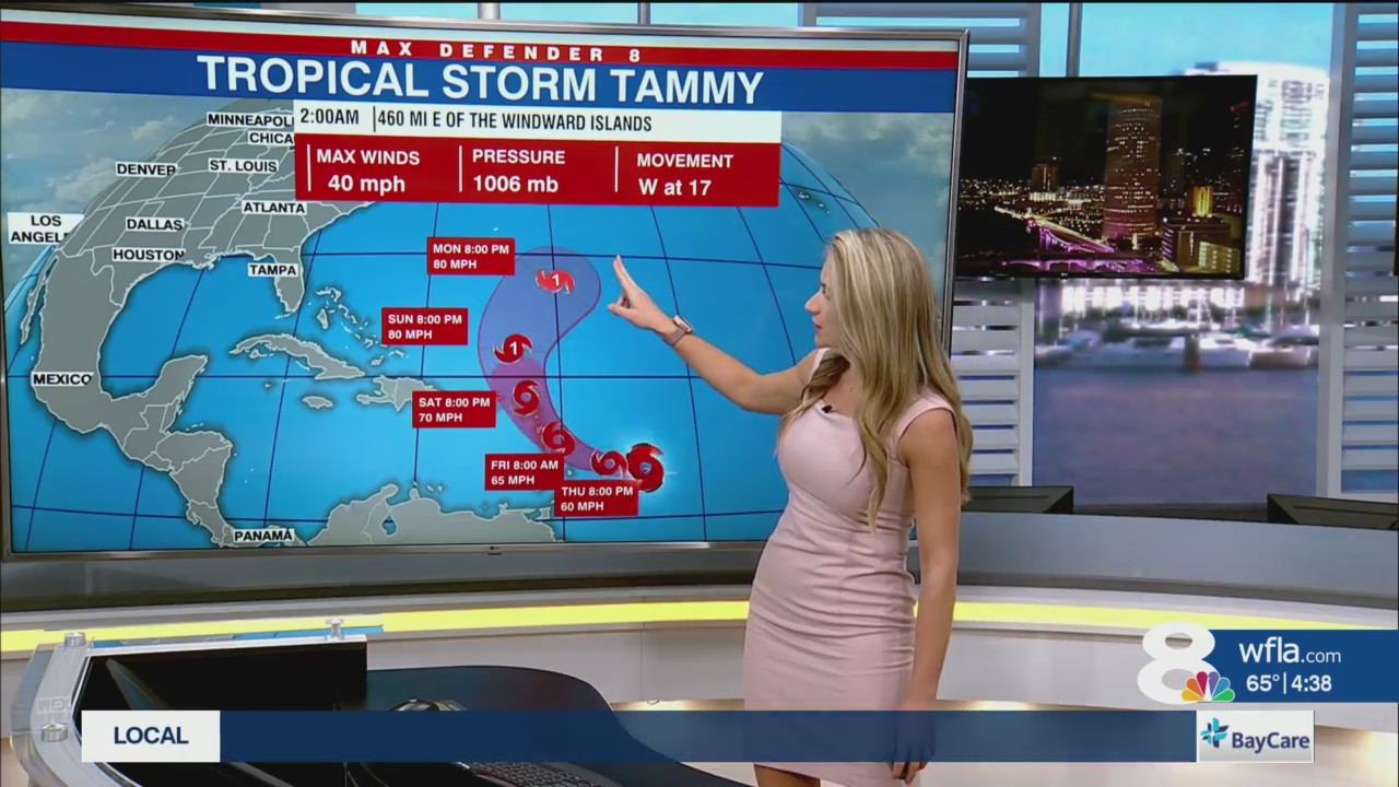 Tropical Storm Tammy could become a hurricane by the end of the weekend ...