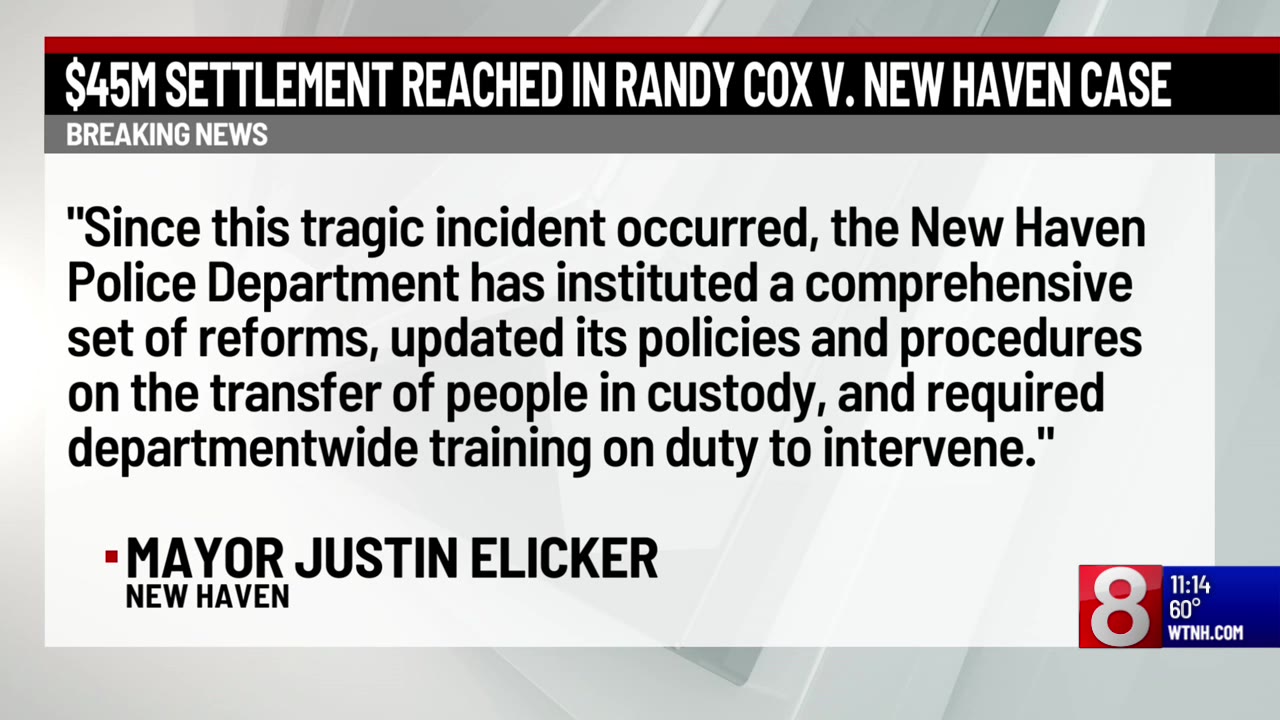 $45M joint settlement reached in Randy Cox v. New Haven case – WJBF