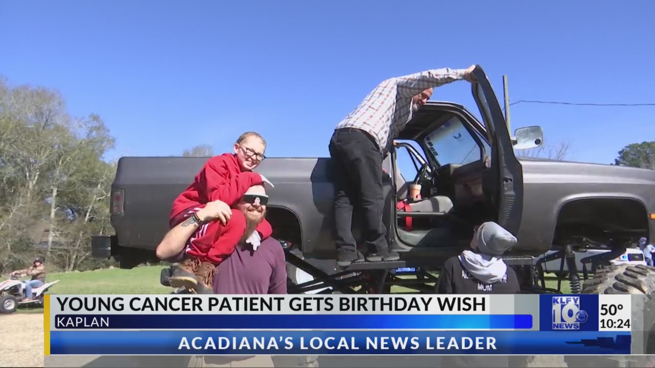 Young cancer patient gets birthday wish – KLFY.com