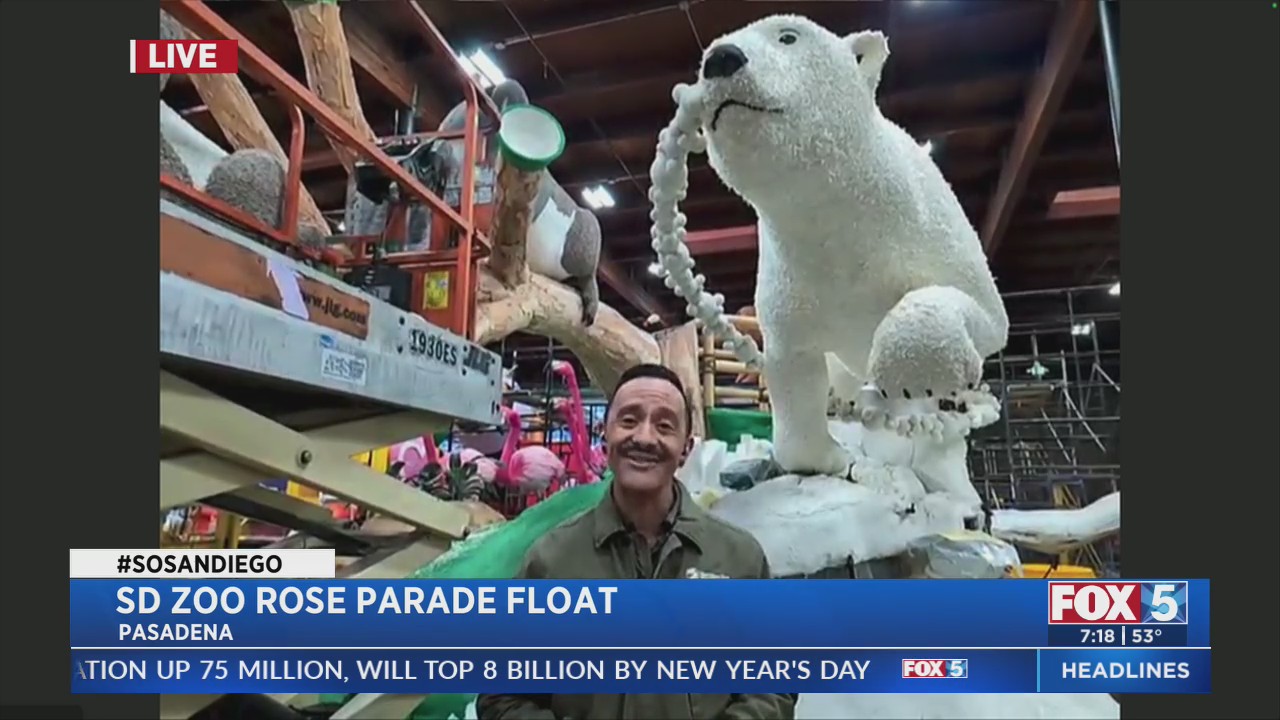 Sneak Peak At San Diego Zoo Rose Parade Float – FOX 5 San Diego & KUSI News