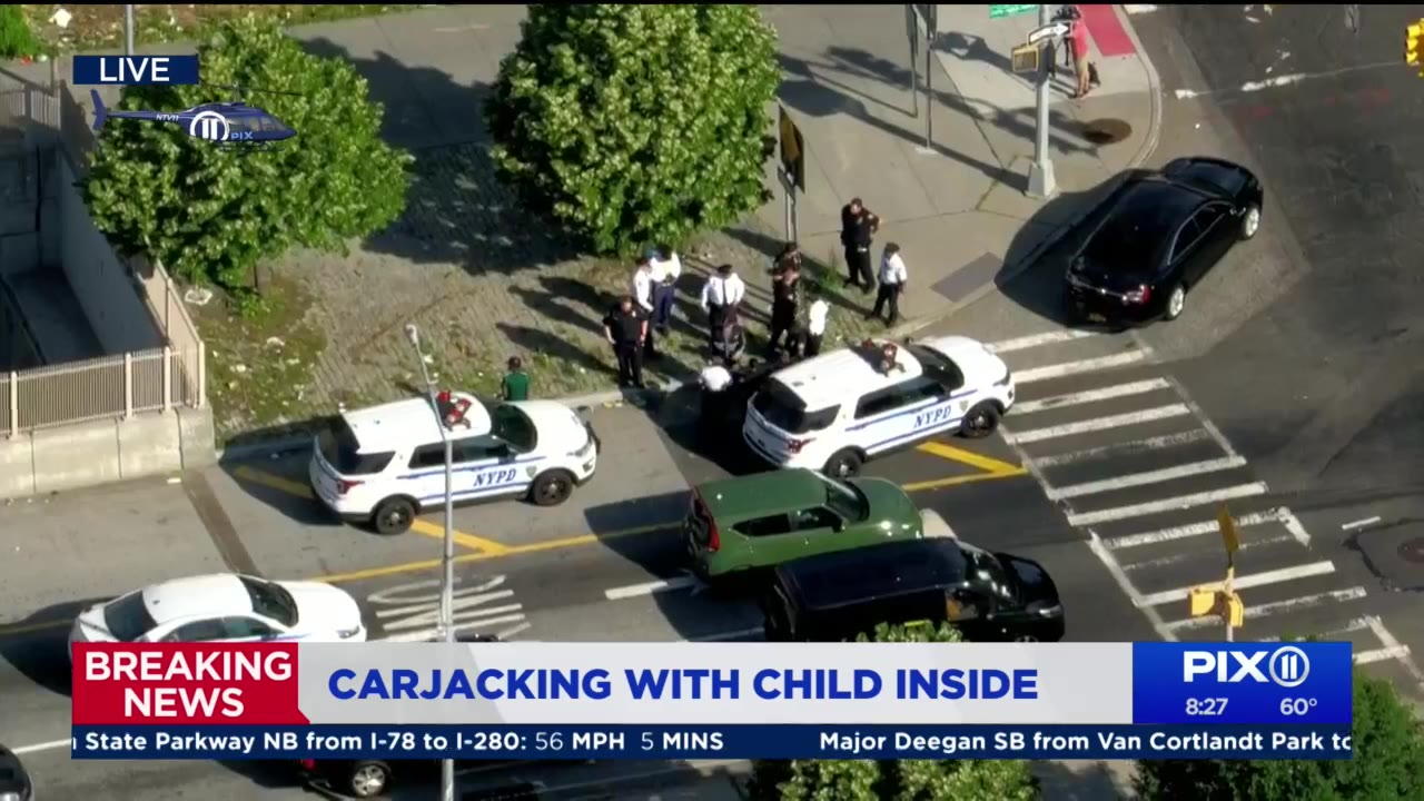 Manhattan carjacking: Car stolen with 1-year-old child inside – PIX11