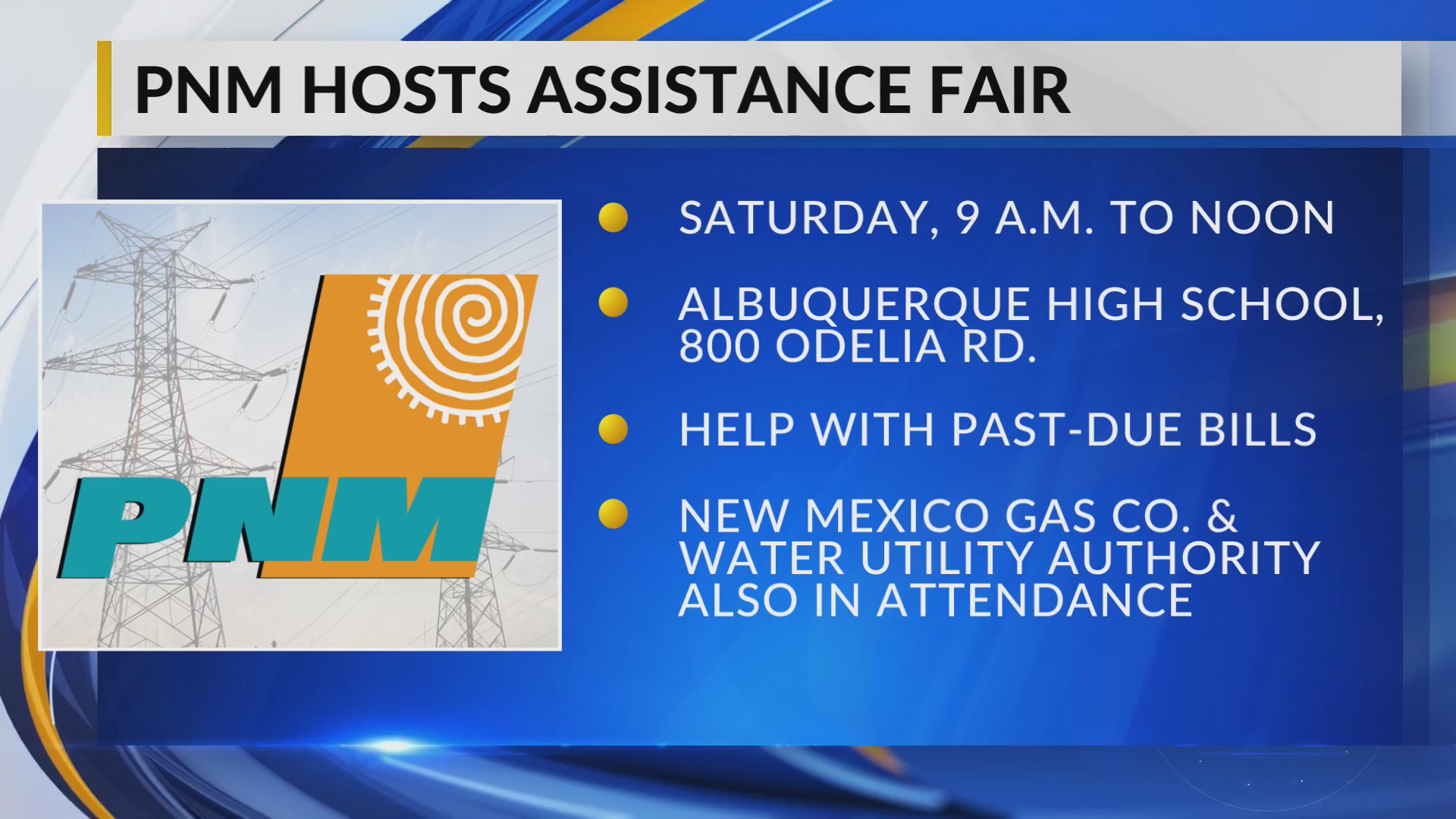 PNM hosts free electric bill assistance fair in Albuquerque; October ...