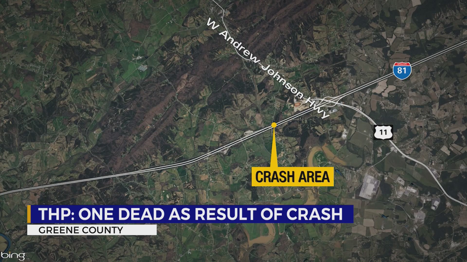 Thp 1 Killed In I 81 South Crash In Greene County Wjhl Tri Cities