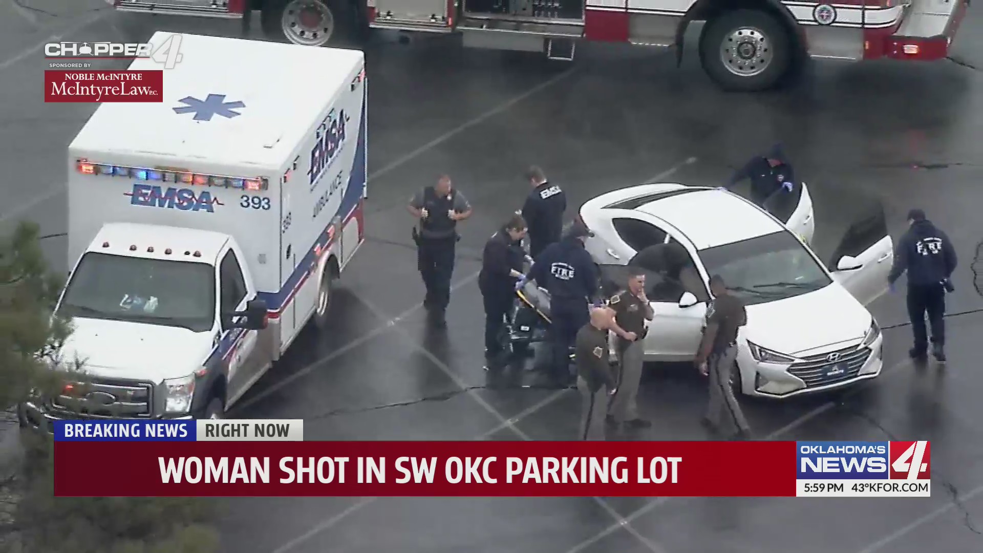 Woman shot in SW OKC parking lot – KFOR.com Oklahoma City