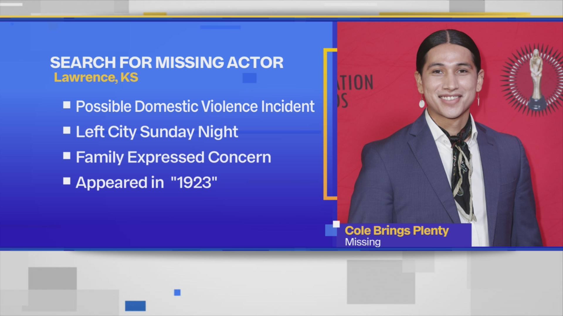 Actor wanted in alleged domestic violence in Lawrence – FOX 4 Kansas ...