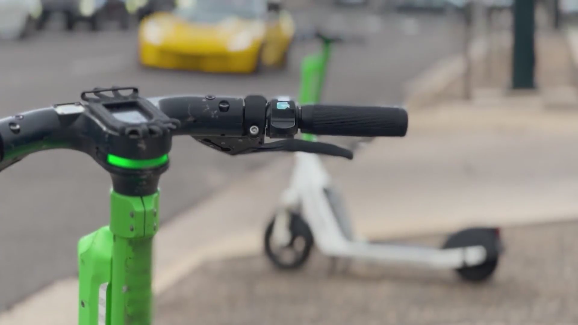 Electric scooters blocking sidewalk access for disabled residents ...