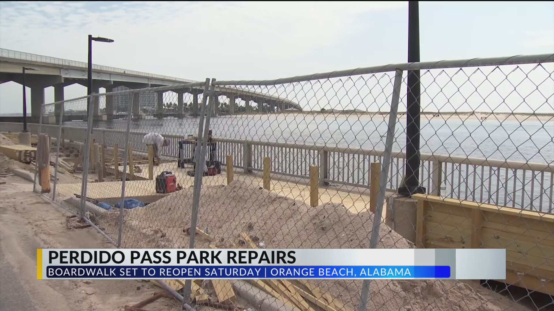 Portion of Perdido Pass boardwalk set to reopen Saturday in Orange ...