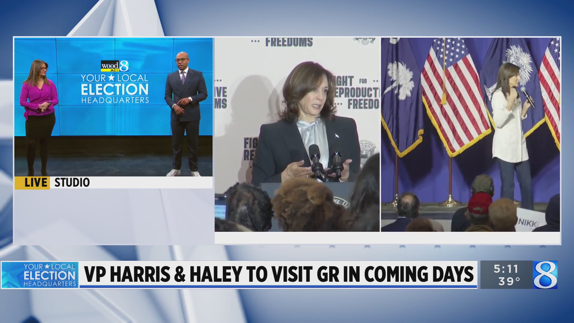 VP Harris and Haley to visit GR in coming days – WOODTV.com