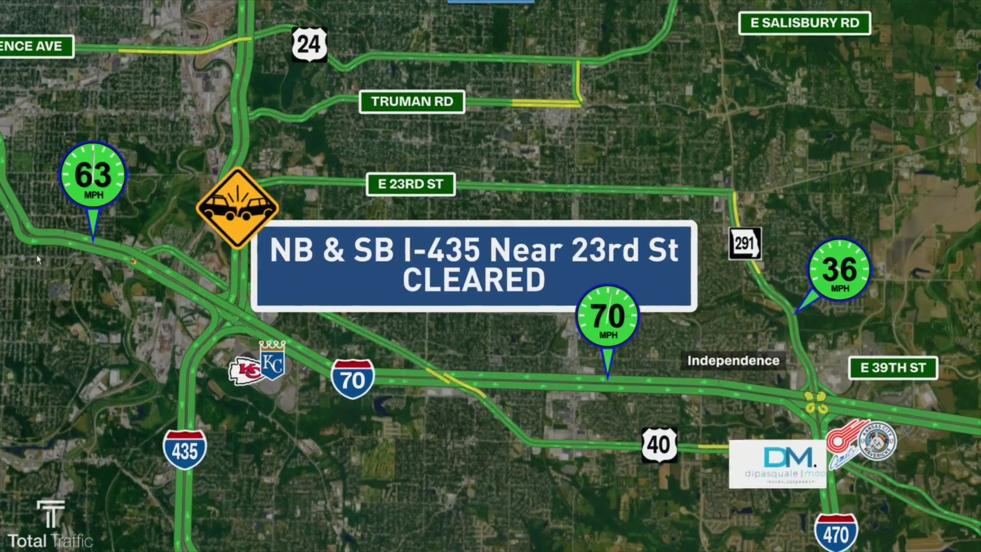 Lanes reopen after multi-vehicle crash on I-435 Monday morning – FOX 4 ...