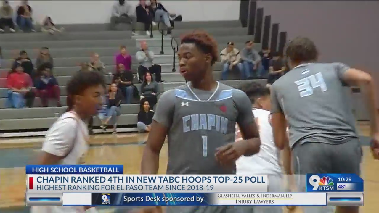 Chapin boys ranked 4th in new TABC Hoops Top-25 poll – KTSM 9 News