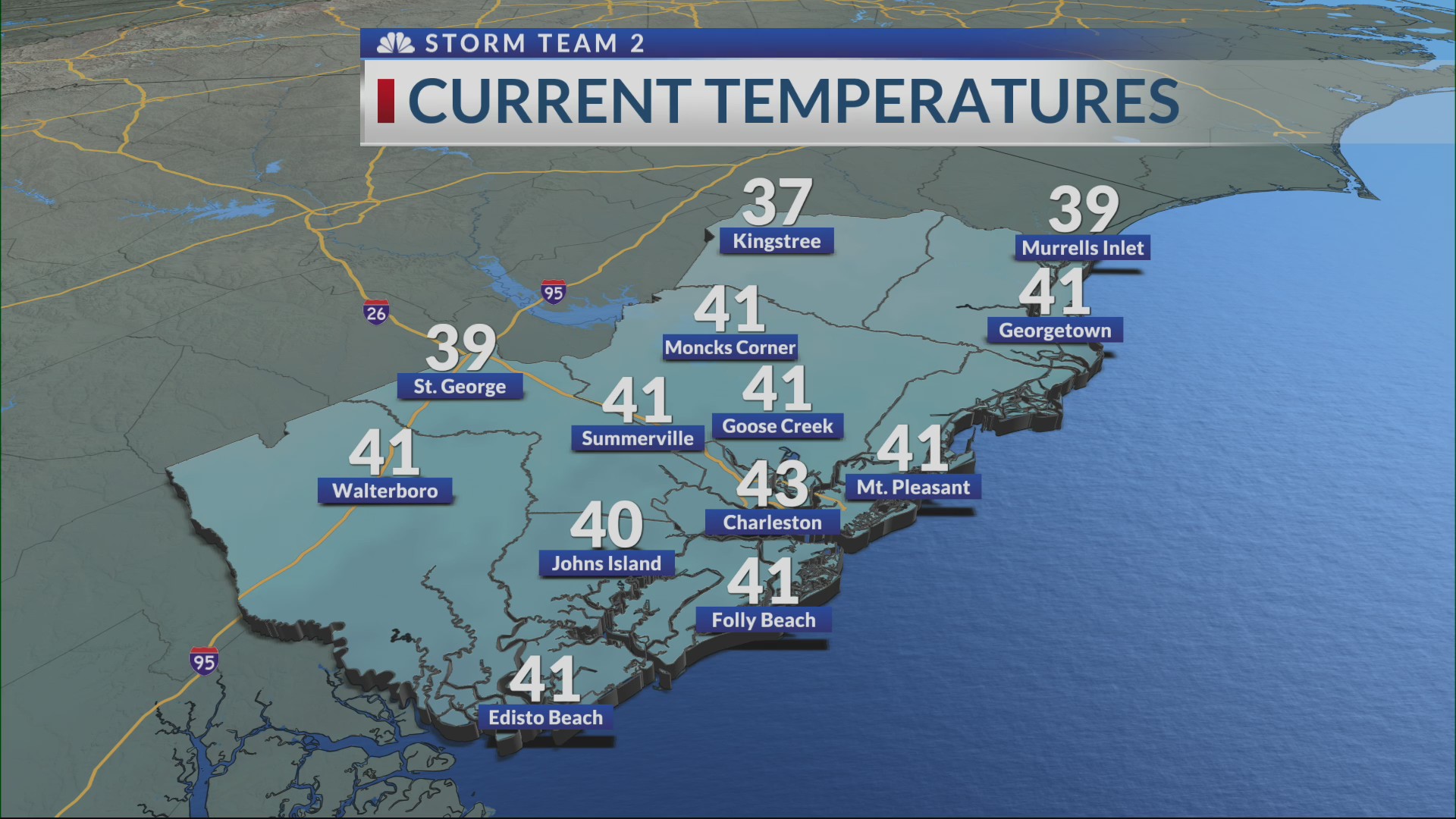 Saturday forecast SEWE 2023 – WCBD News 2
