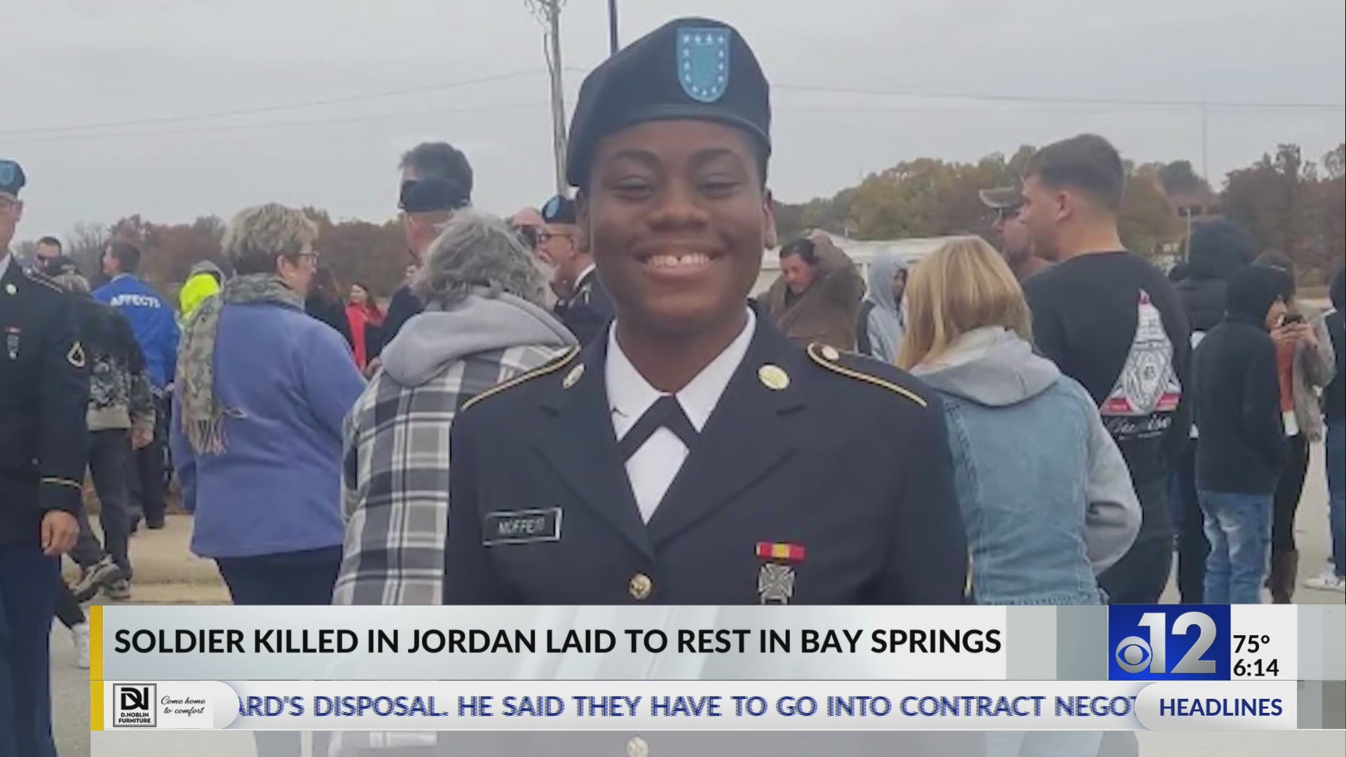 Army soldier killed in Jordan laid to rest in Mississippi – WJTV