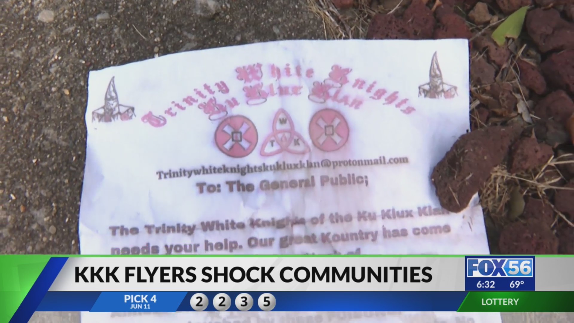 KKK flyers found in Mount Sterling neighborhoods – FOX 56 News
