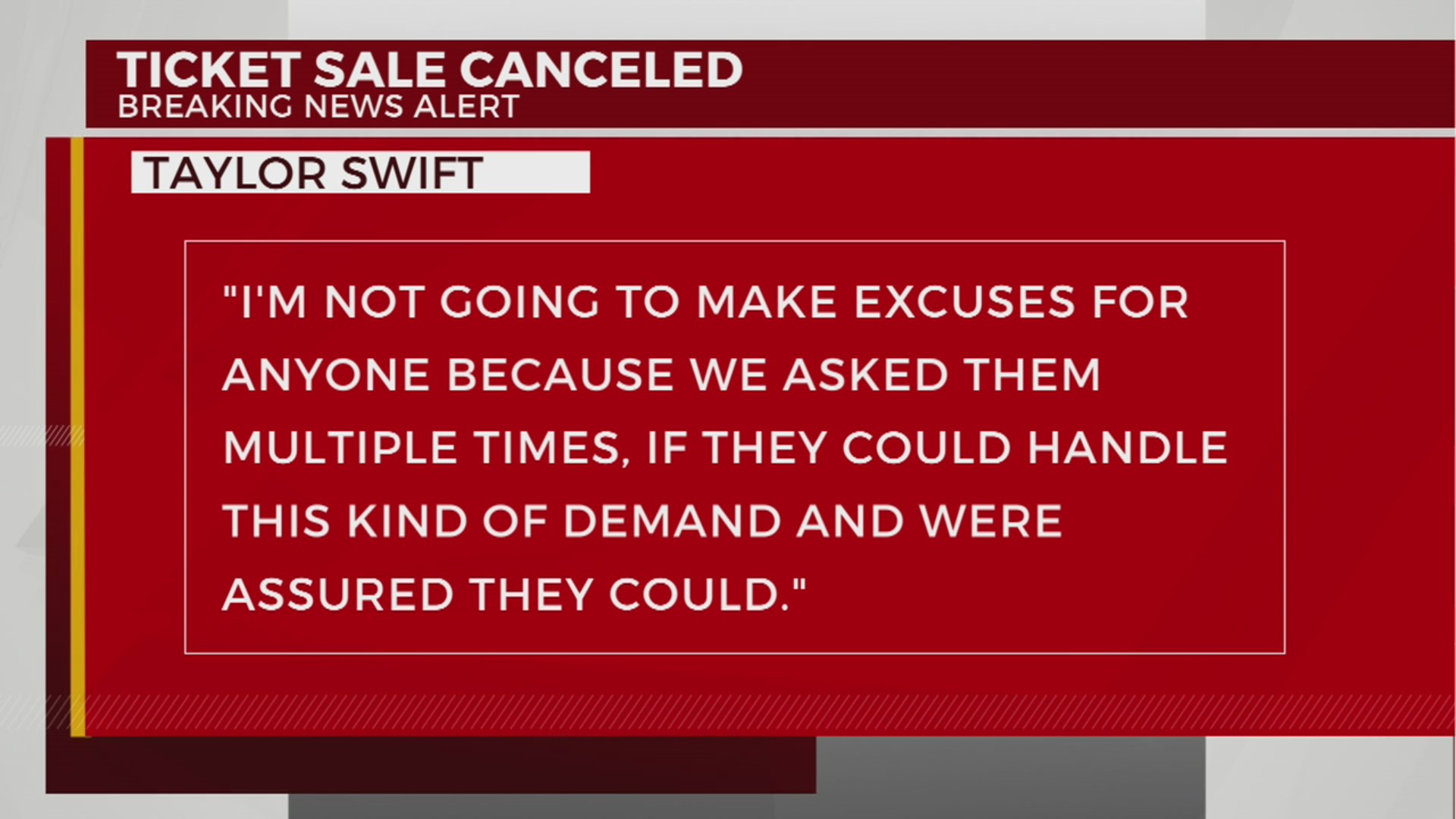 Taylor Swift releases statement on Ticketmaster debacle – WKRN News 2