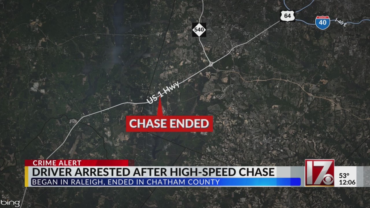 Driver arrested after high speed chase and shooting at Raleigh ...