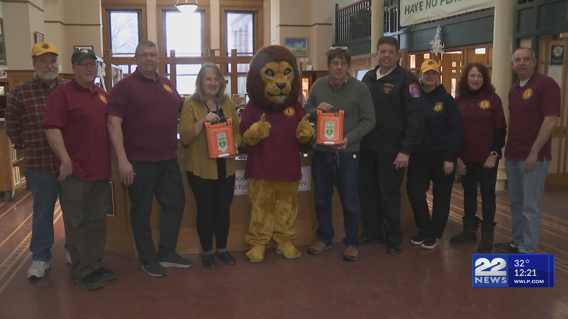 Northampton Lions Club donated life-saving devices to two libraries – WWLP