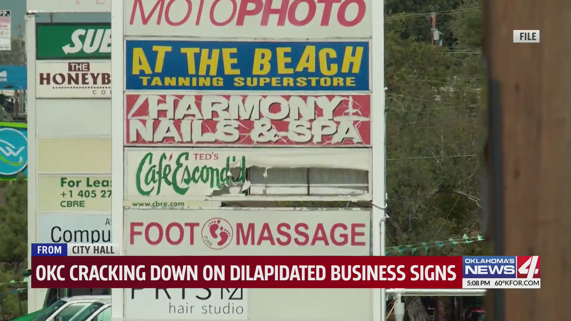 OKC cracking down on dilapidated business signs – KFOR.com Oklahoma City