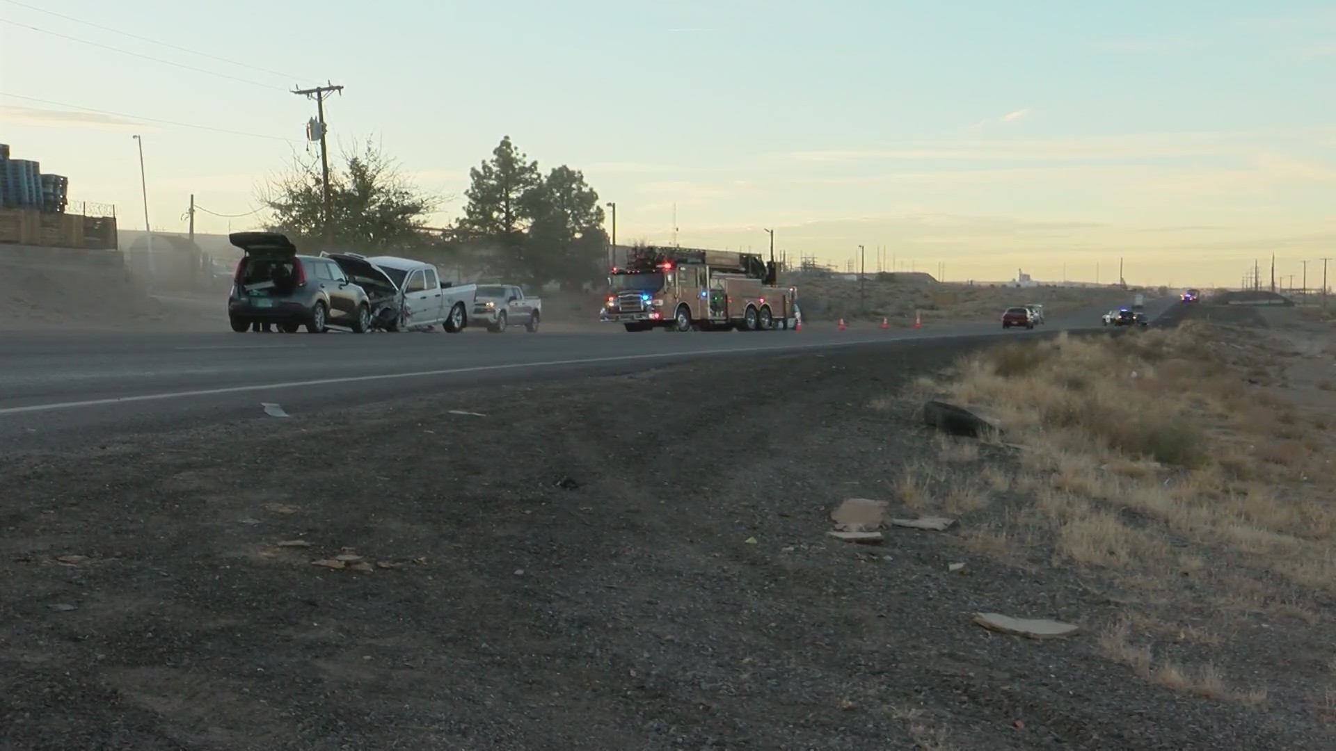 Broadway Blvd. reopens north of Rio Bravo Blvd. following 3 vehicle ...