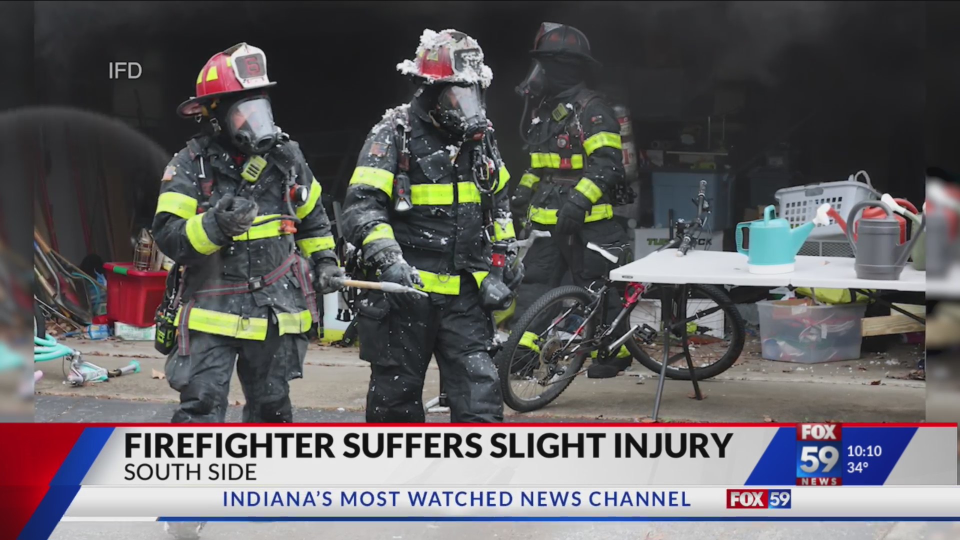 IFD: Firefighter injured, family of 4 displaced after fire on Indy’s ...