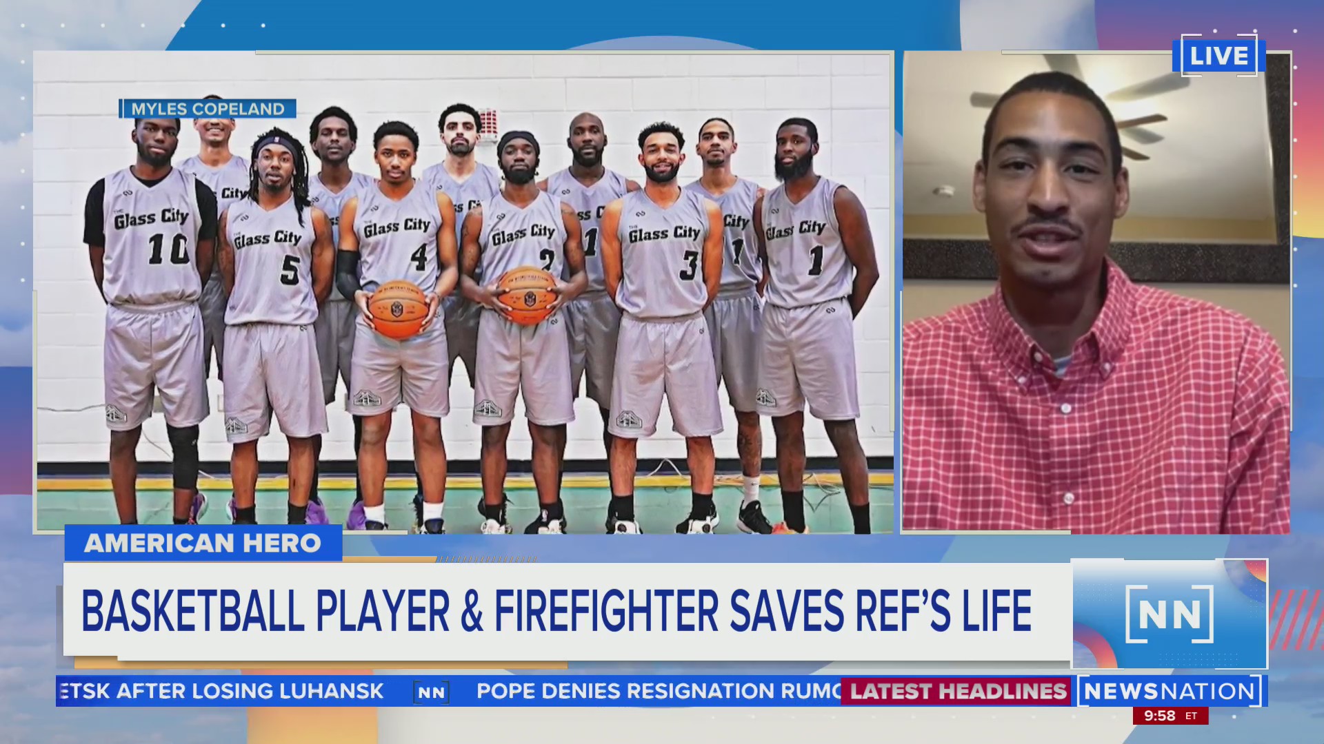 American Hero: Basketball player saves referees life | Morning in ...