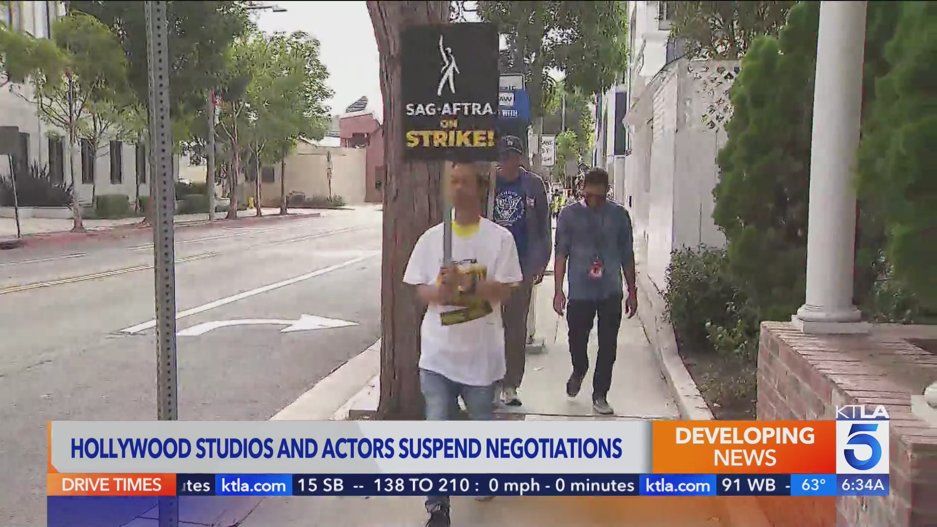 Talks breakdown between striking Hollywood actors, studios – KTLA