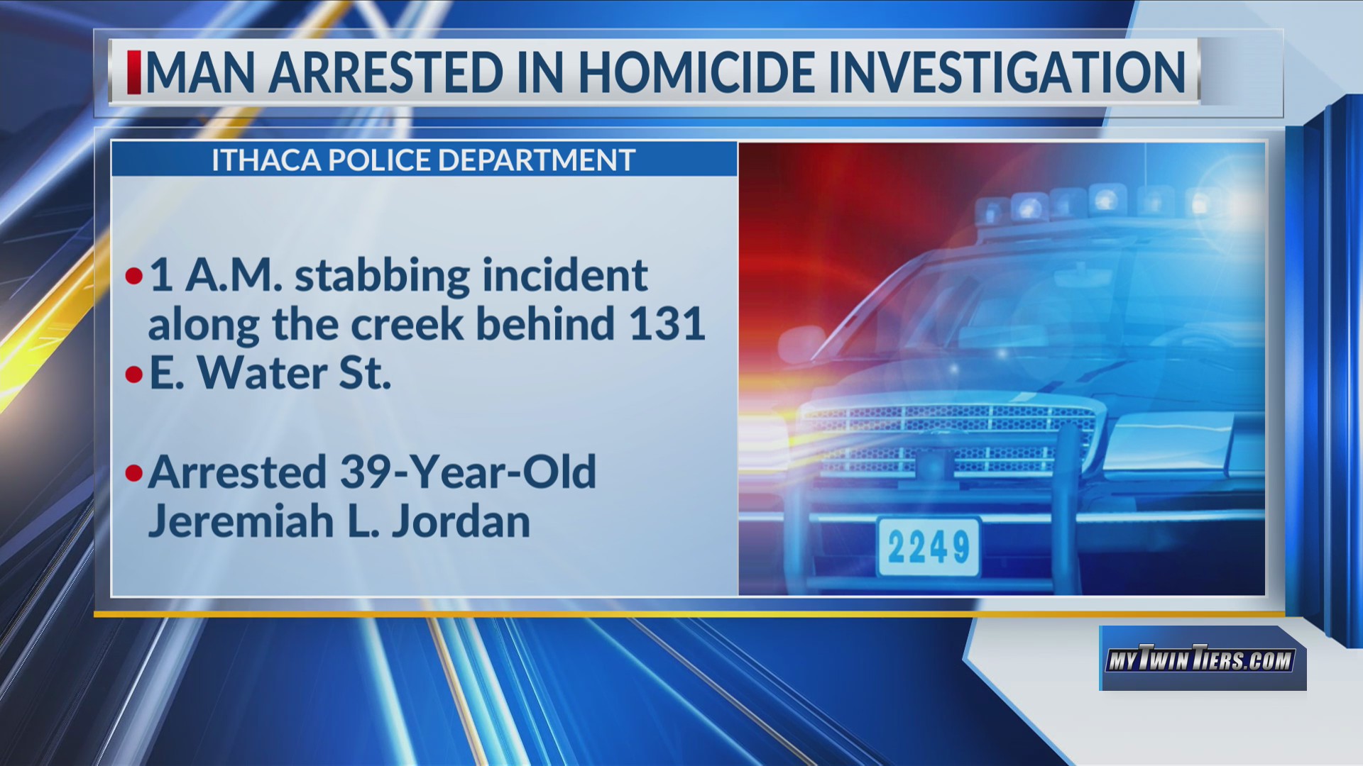 Arrest made in Ithaca murder and victim identified – WETM – MyTwinTiers.com