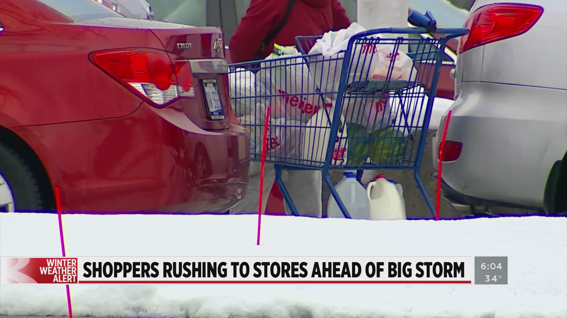 ‘Now is the time’: Shoppers stock up for Friday snowstorm – WOODTV.com