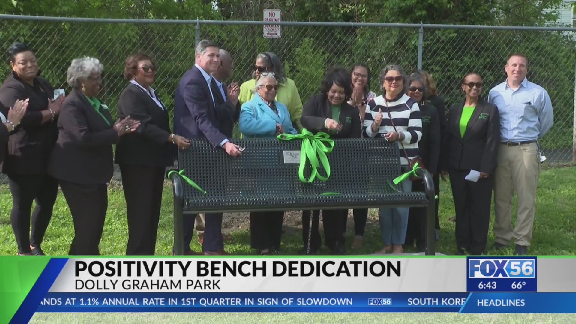 Park bench dedication honoring legacy and promoting positivity – FOX 56 ...