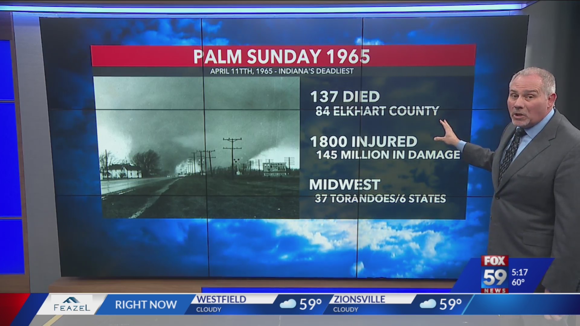 The Palm Sunday 1965 tornado outbreak was the deadliest in Indiana ...