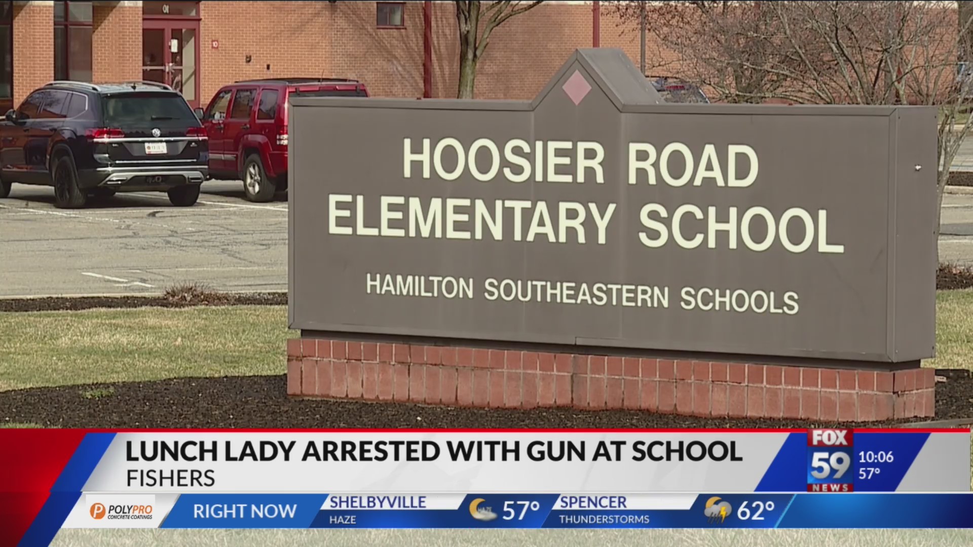 Fishers police arrest elementary school employee for bringing gun to ...